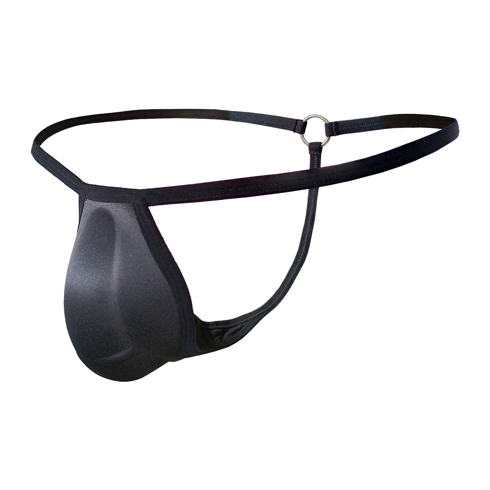 Men G-string T-Back Breif Jockstrap Pouch Thongs Bikini Sponge Pad Cup ...