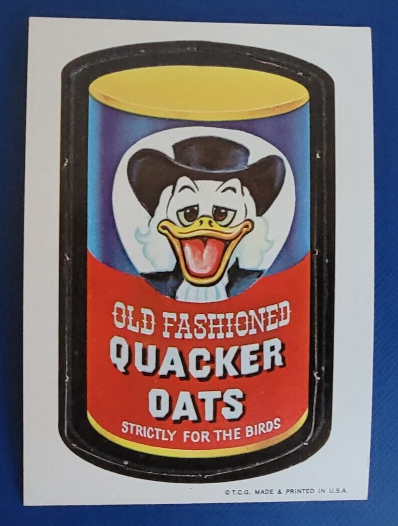 1967 VINTAGE WACKY PACKAGES DIE-CUT #18 of 44 QUACKER OATS @@ RARE ...