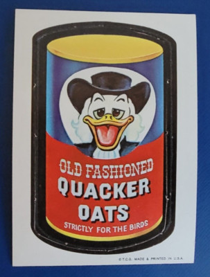 1967 VINTAGE WACKY PACKAGES DIE-CUT #18 of 44 QUACKER OATS @@ RARE ...