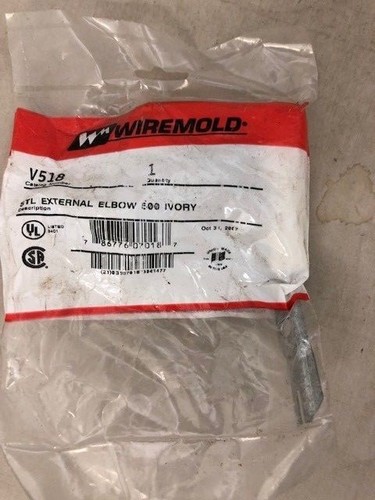 Wiremold V518, STL External Elbow 500, ivory | eBay