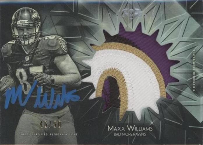 2015 Topps Diamond - Rookie Autograph Jumbo Patch Maxx Williams #RAJP ...