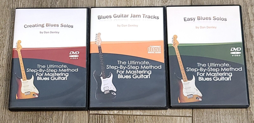 3 Dan Denley DVDs - Blues Solos, Blues Jams, Easy Blues Solos Learn ...