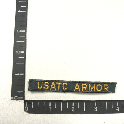 US Army Training Center USATC ARMOR Patch 07R3 | eBay