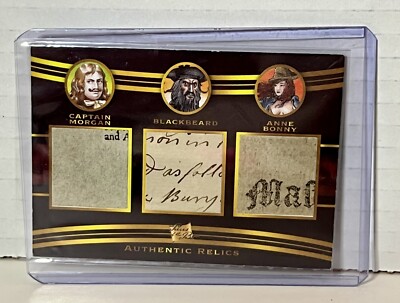 CAPTAIN MORGAN BLACKBEARD & ANNE BONNY PIECES OF THE PAST TRIPLE RELIC ...