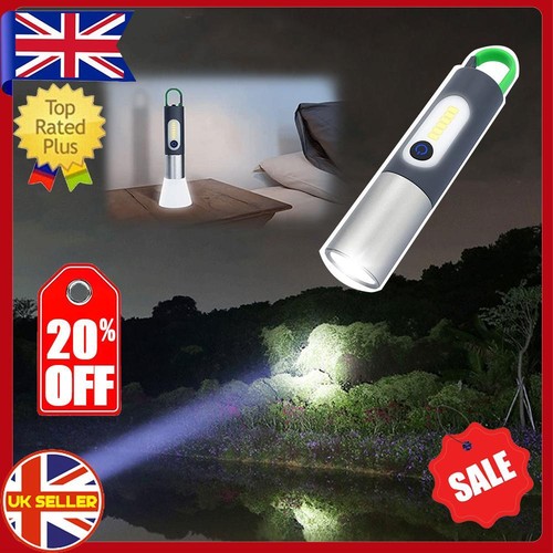 2024 UK 1/2PCS LED Rechargeable Tactical Laser Flashlight High 80000 ...