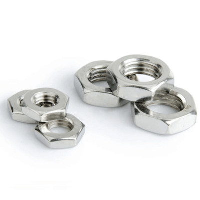 304 Stainless Steel Fine Thread Thin Jam Hex Nut Right Hand Select Size ...