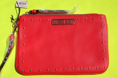 Victoria's Secret Red Slim Wristlet Wallet Make Up Bag - Limited ...