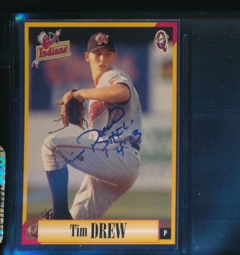 1998 Blueline #8 Tim Drew Kinston Indians Signed Autograph (DO87) SWSW6 ...
