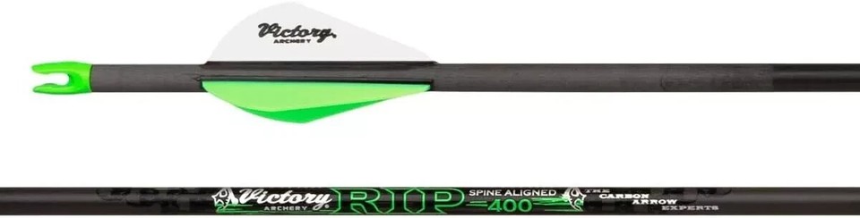 Victory Arrow RIP Gamer Carbon Arrows with 2" Vanes 250/400/500 Spine ...