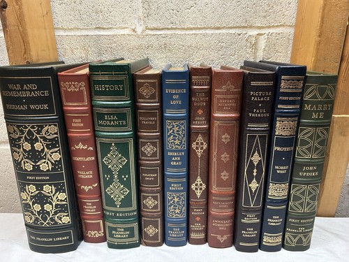 Lot of 10 The Franklin Library First Edition Society Leather Books ...