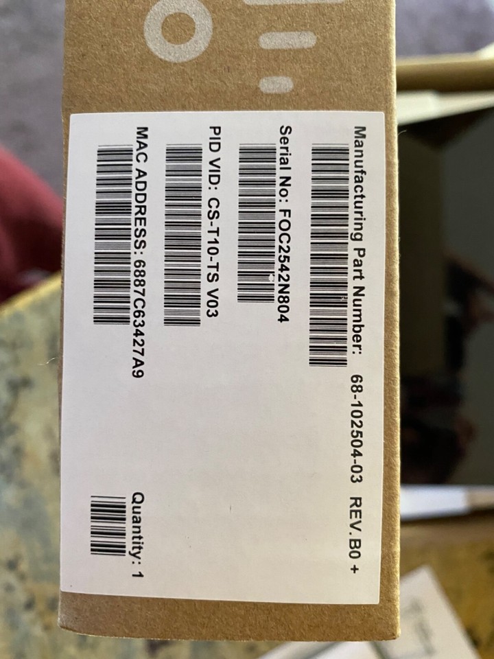Cisco CS-T10-TS Room Navigator like Touch 10 Control Device New TTC5-15 ...