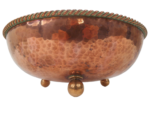 Dryad Lester 30A Signed Arts & Crafts Antique Copper Hammered /Hand ...