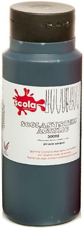 SCOLA SYSTEM ACRYLIC PAINT 500ml 10 COLOURS ARTIST HEAVY BODY SEMI ...