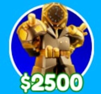 Golden Future Large Clockman ~ Godly ~ Toilet Tower Defense ~ TTD Units ...