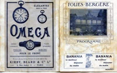 Antique WWI 1914 Folies Bergere Program | eBay