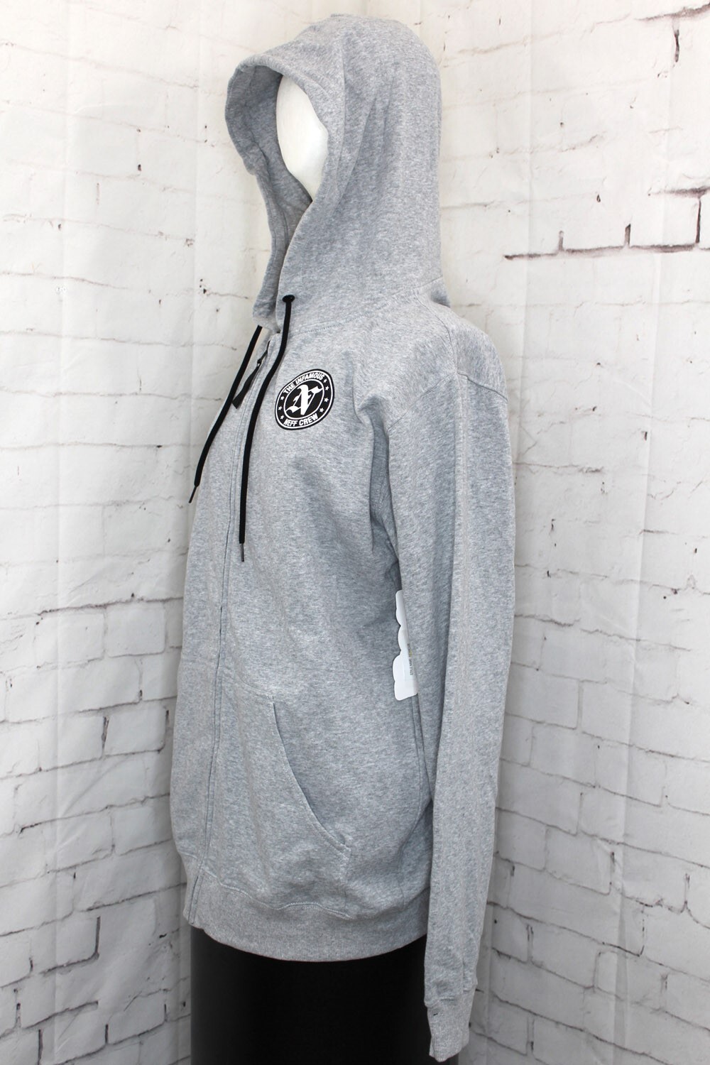 Neff Infamous Zip up Full Zip Hoodie, Men's Large, Athletic Heather ...