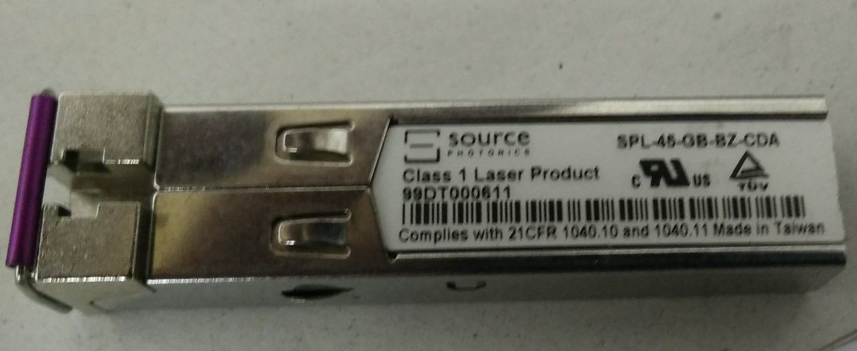 2x Source Photonics SPL-45-GB-BZ-CDA 1000Base SFP Transceivers | eBay