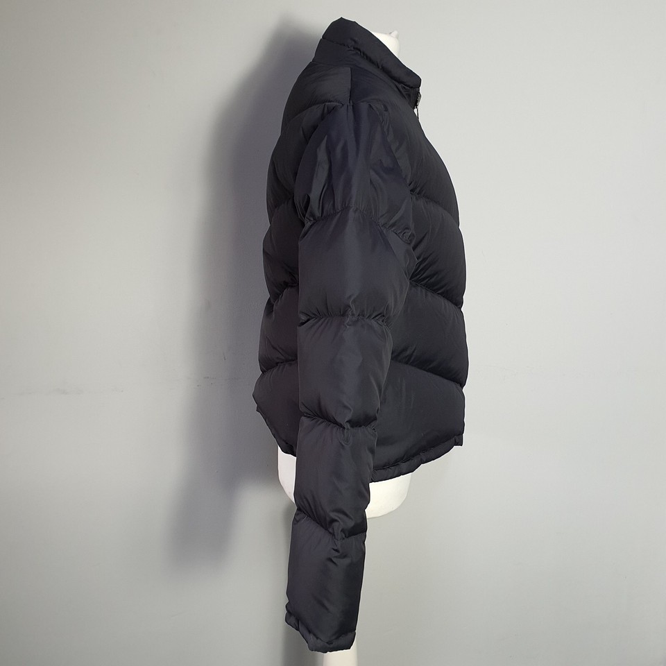 DKNY Puffer Jacket Down Filled Reversible Zip Up Ski Warm Coat Short ...