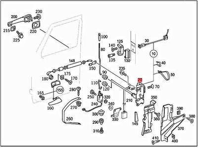 Genuine MERCEDES W463 SUV Lock 4637200435 | eBay