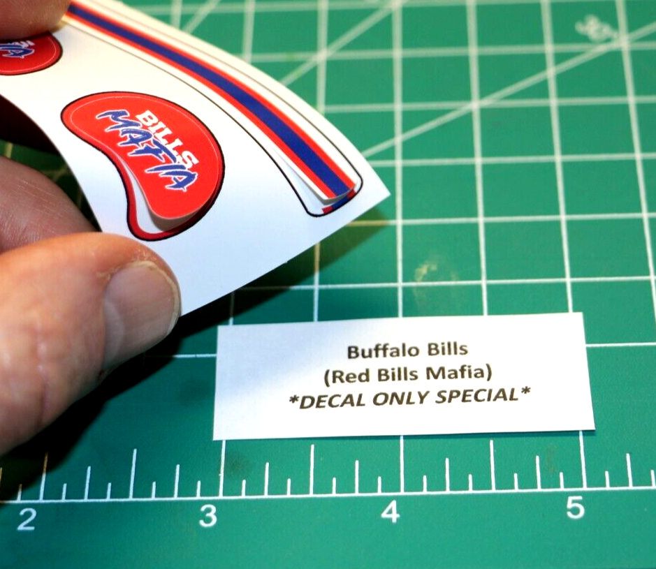 BILLS MAFIA "Red" Buffalo Bills DIECUT Football Gumball Helmets *DECALS ...