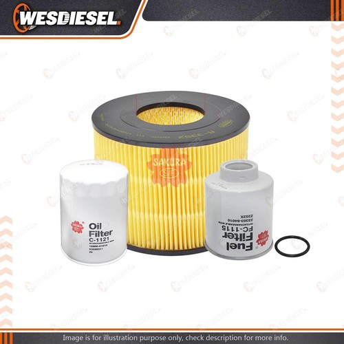Filter Service Kit Oil Air Fuel for Toyota Coaster Bus Dyna LY211 220 ...