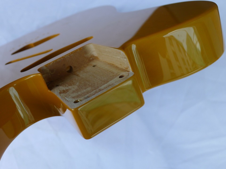Tele Telecaster Body 2 pcs Centre Joined North A Alder Trans Yellow≦ 5 ...