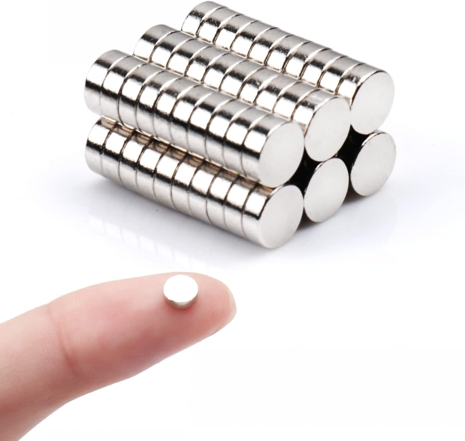 60 Pack Small Magnets for Crafts - Mini Tiny Magnets for Fridge ...