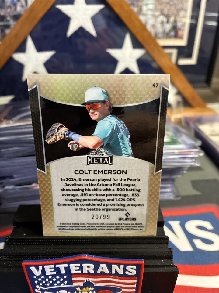 2025 LEAF METAL COLT EMERSON RC #20/99- MARINERS | eBay