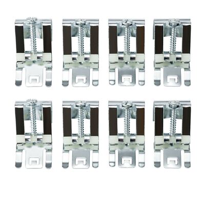 Kitchen Sink Fixing Clips 8-Pack Durable Brackets Stainless Steel ENKI ...