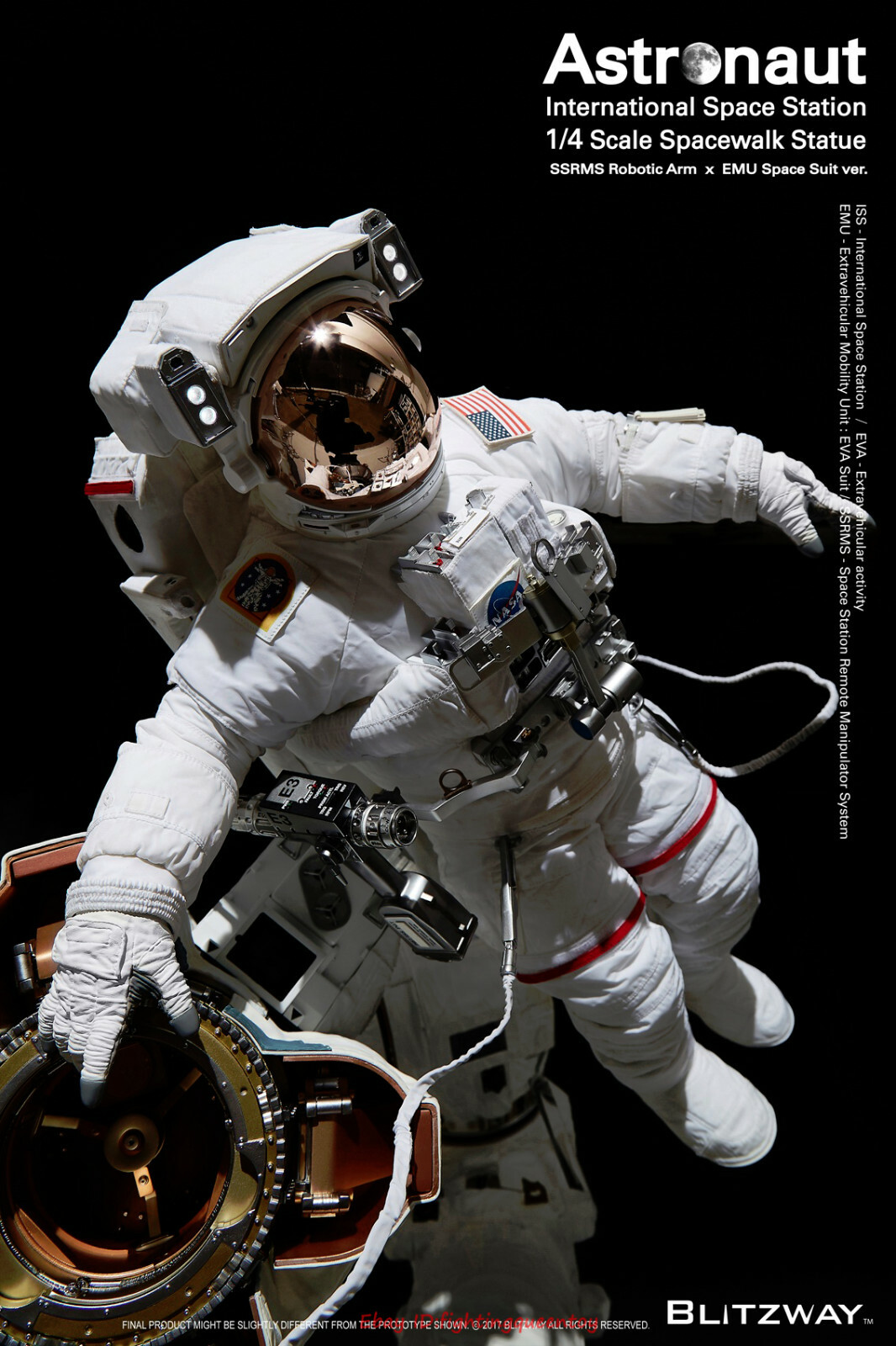 Blitzway BW-SS-20201 1/4 Scale Spaceman Walk Statue Astronaut ...
