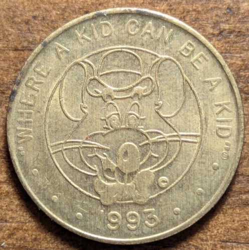 1993 Chuck E. Cheese "Where A Kid Can Be A Kid" Amusement Token | eBay
