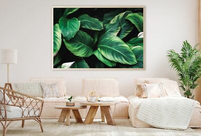 Deep Green Plant Leaves View Print Premium Poster High Quality choose ...