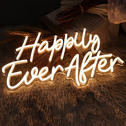 Happily Ever After Led Neon Light Sign Wedding Party Birthday Neon Art ...