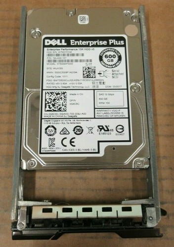 Dell Compellent 600GB 15K 2.5" SAS 12Gb/s Hard Drive HDD With Caddy ...