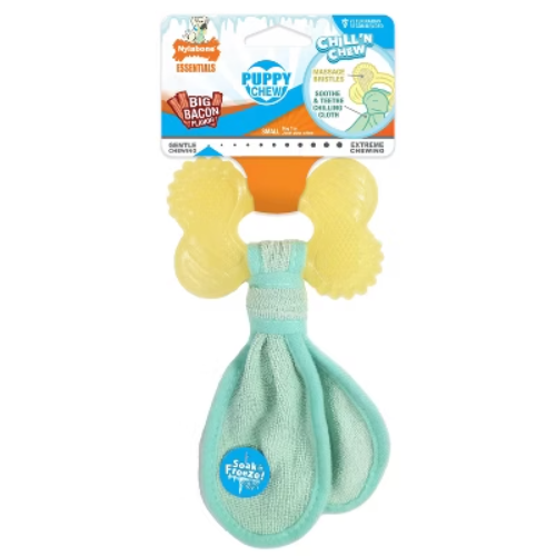 Nylabone Puppy Chew Freezer Bone Toy - Bacon | eBay