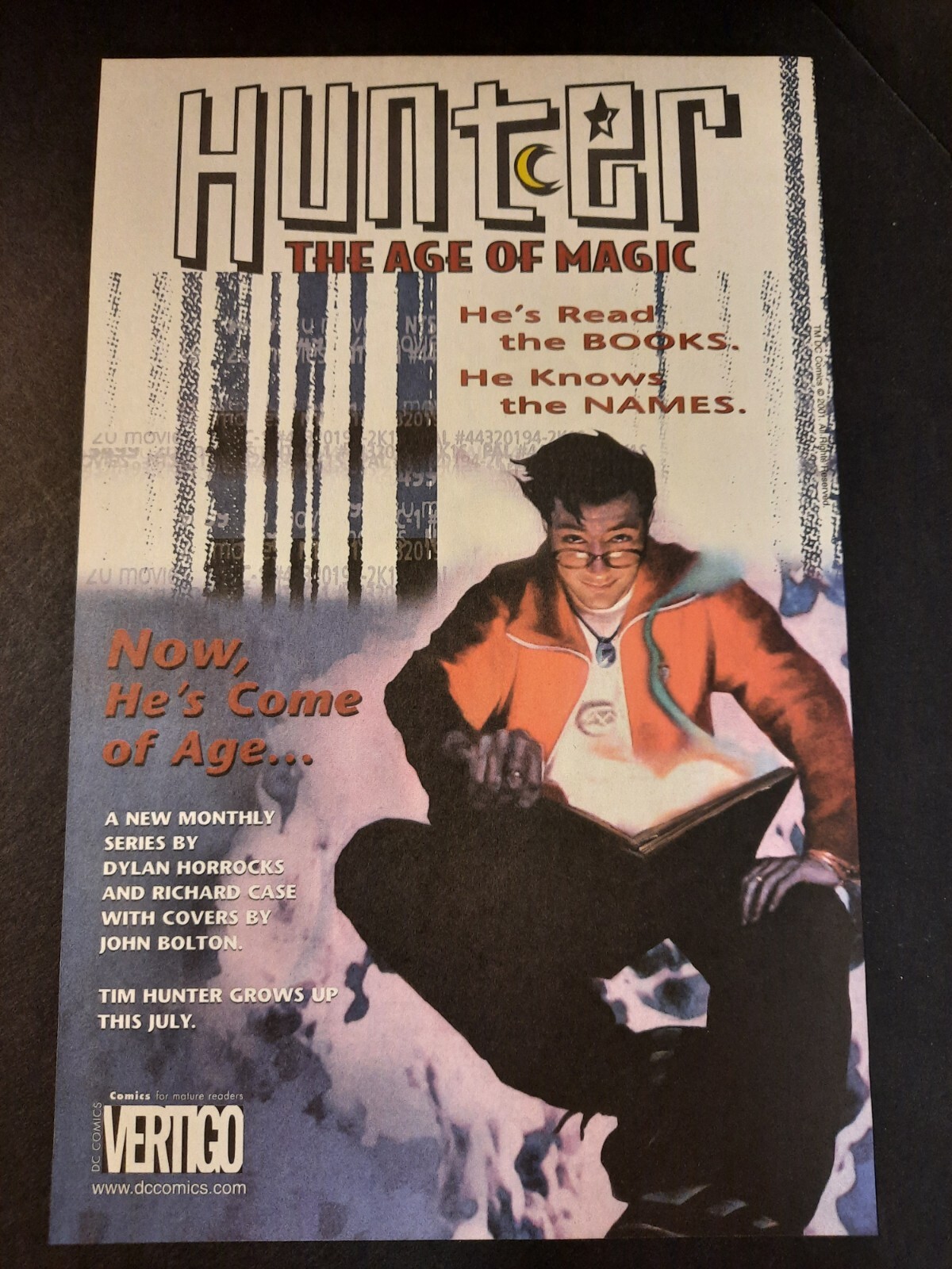 Vertigo HUNTER: The Age of Magic Promo Art ~ Vintage Comic Page PRINT AD 2001 | eBay
