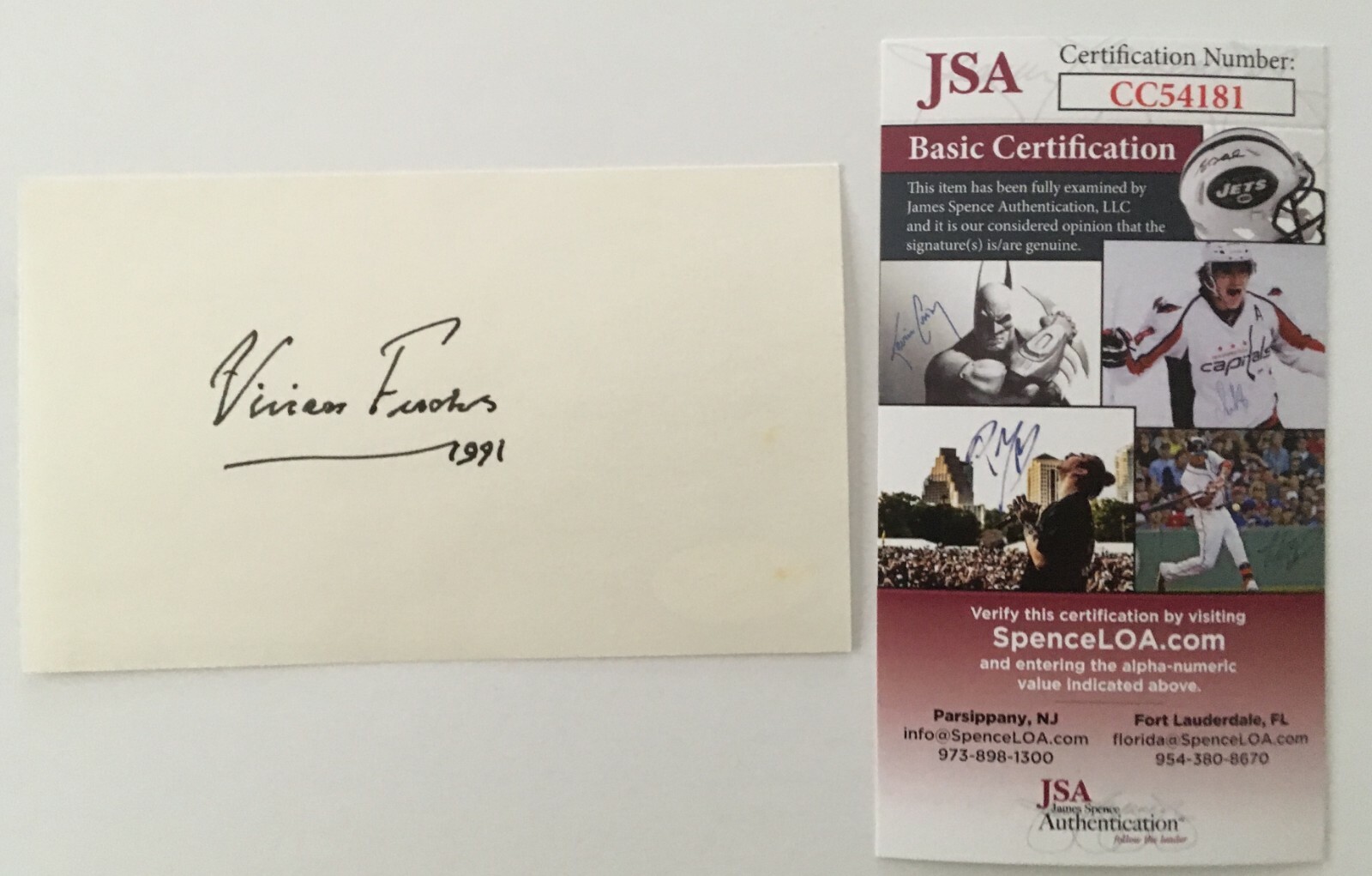 Sir Vivian Fuchs Signed Autographed 3x5 Card JSA Certified Antarctic ...