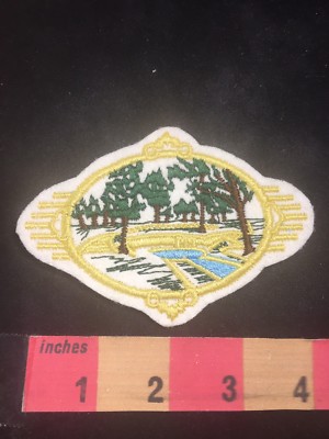 Water Pool & Tree Scenery Patch 80K7 | eBay