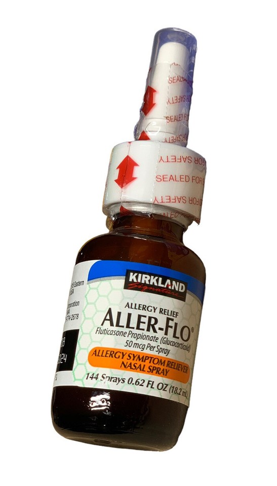 Kirkland Aller-Flo 50mcg 24 Hour Allergy Relief 144 Metered Spray - BB ...