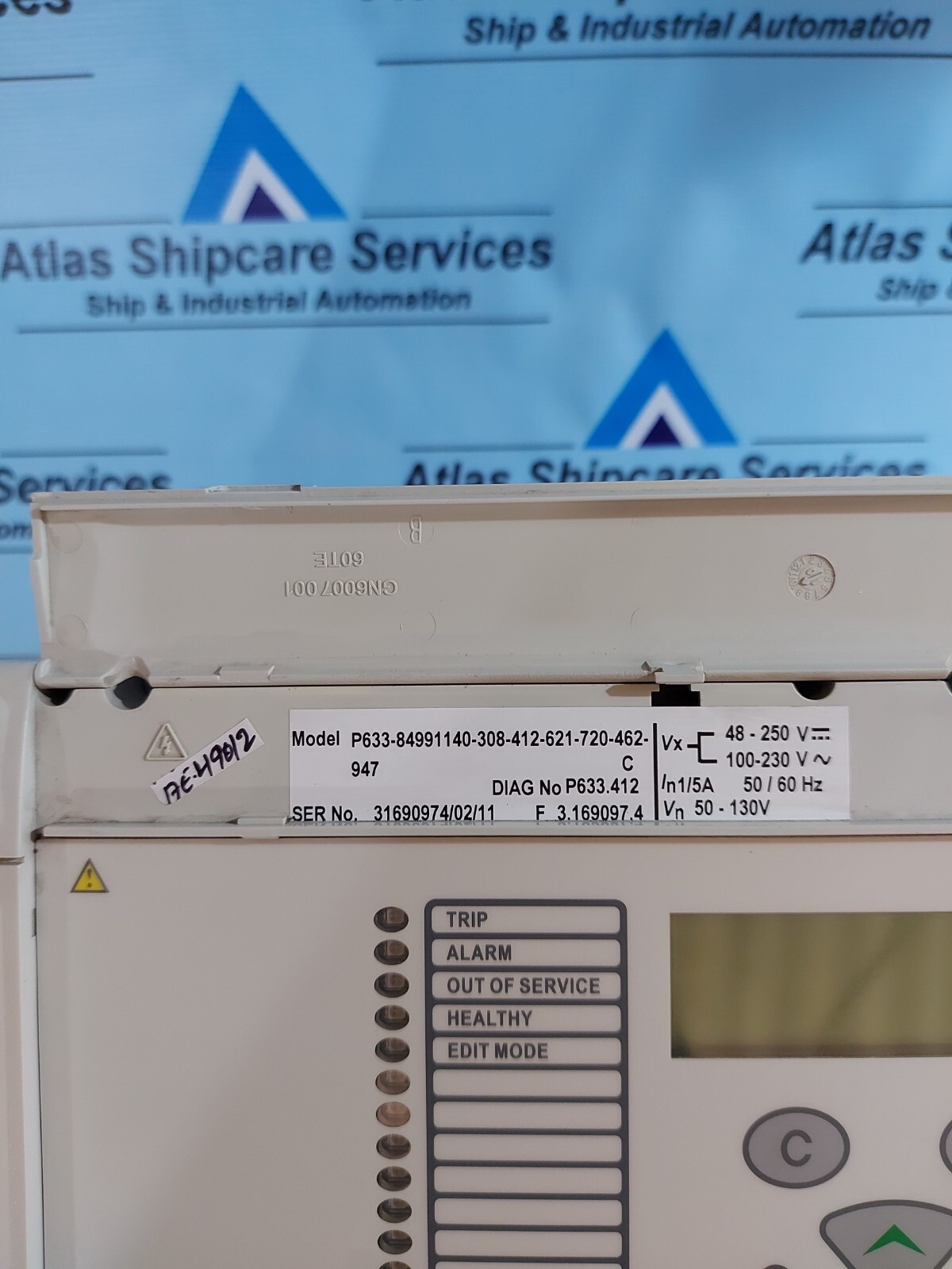 SCHNEIDER ELECTRIC MICOM P633 TRANSFORMER PROTECTION RELAY P633 ...