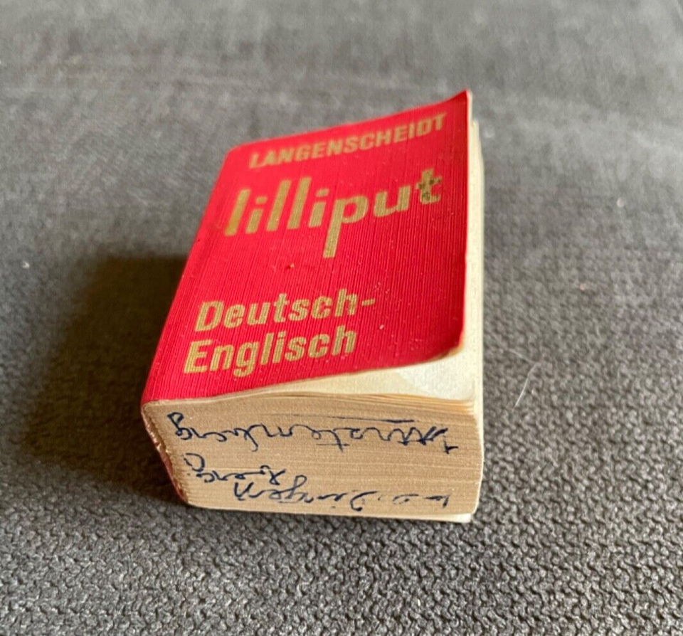 Mini Lilliput Langenscheidt Deutsch -English Dictionary | eBay