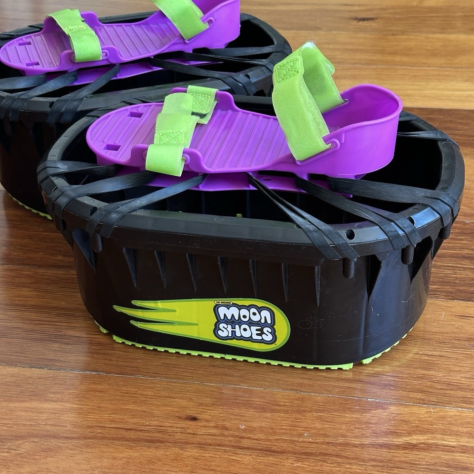 Moon Shoes Original Jumping Shoes Purple Green 90s Style Kids Toy | eBay