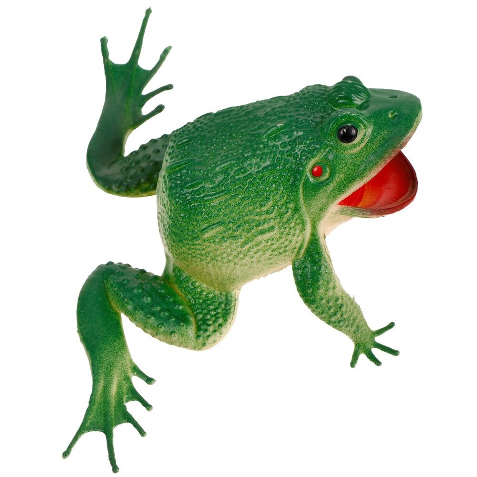 Fake Green Frog Artificial Simulation Toy Fish Decorations Tank ...