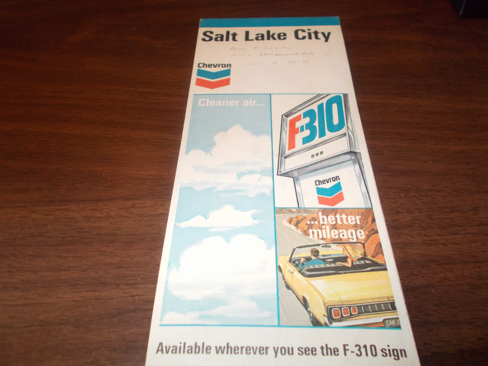 1971 Chevron Salt Lake City Vintage Road Map | eBay