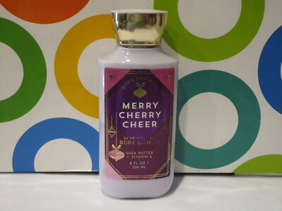 BATH & BODY WORKS ~ MERRY CHERRY CHEER 24 HR. BODY LOTION ~ 8 OZ | eBay