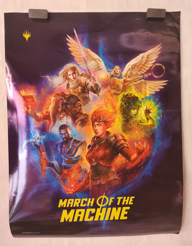 Magic the Gathering March Of The Machines MTG Foil Promo Poster LGS TCG ...