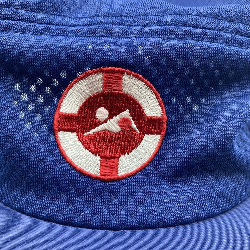 Vtg Rare 90s Nike Lifeguard Swoosh Embroidered Strapback Hat Ball Cap ...