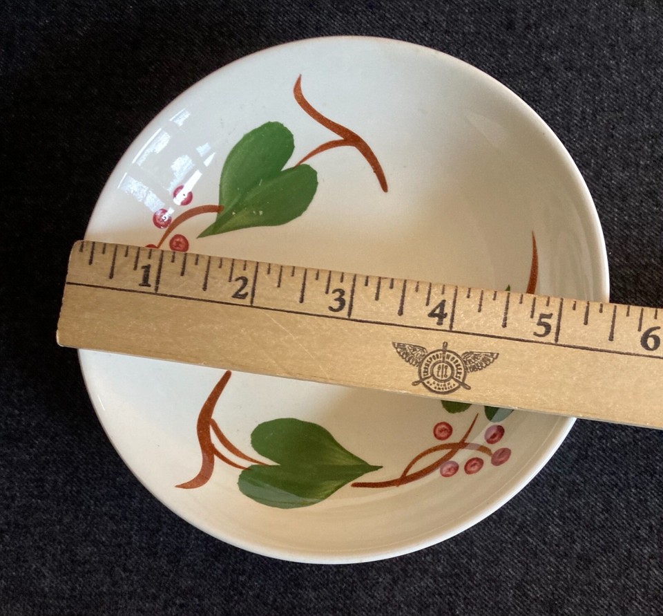 Blue Ridge Southern Potteries Stanhome Ivy 3 Fruit/Dessert Bowls 5.5" 3 ...