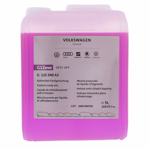 Liquido Antigelo Radiatore Originale VW Audi Seat Skoda G12Evo 5 Litri ...