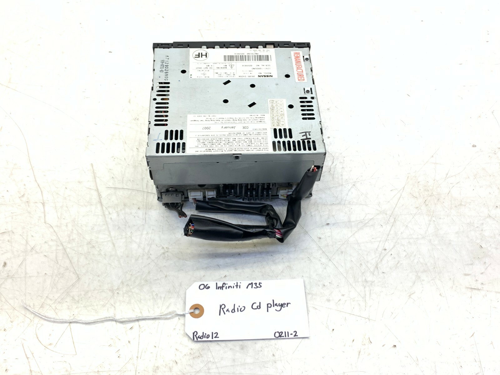 06 07 08 09 10 INFINITI M35 RADIO 6 DISC CHANGER CD PLAYER OEM 28185-EH20A | eBay